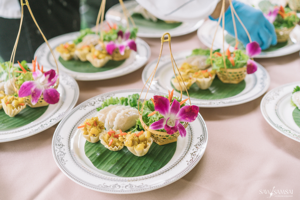 จัดงานแต่งสุดเอ็กซ์คลูซีฟ ด้วยอาหาร Thai Set by SawSamSai