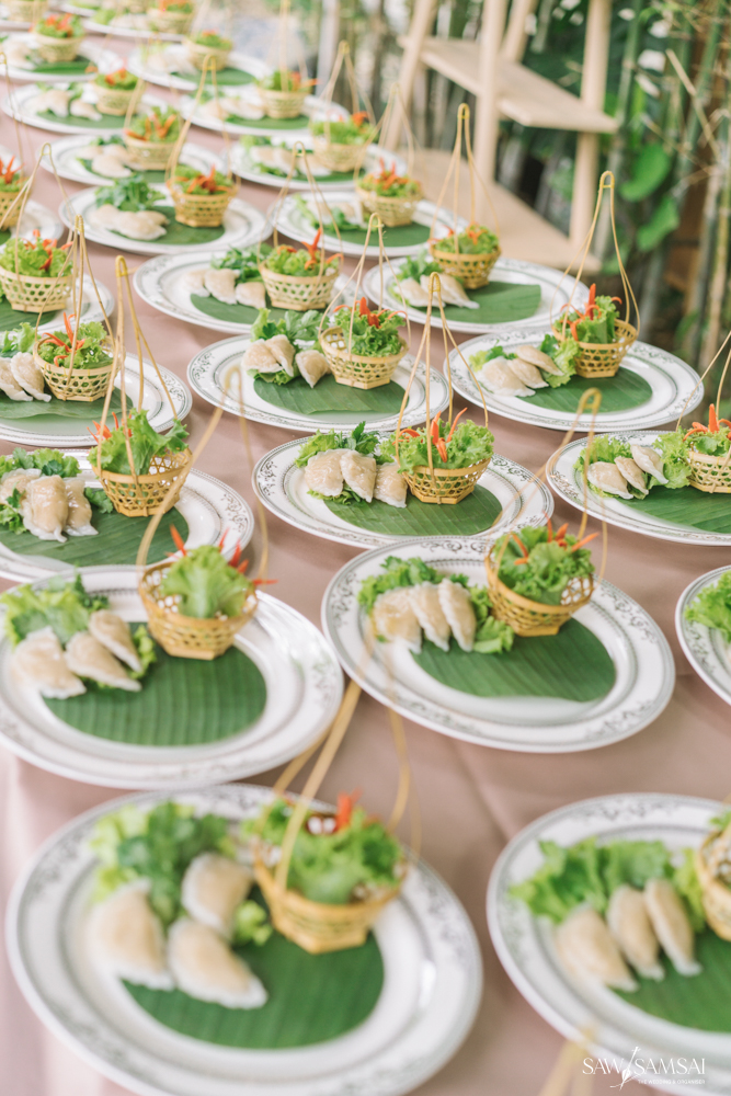 จัดงานแต่งสุดเอ็กซ์คลูซีฟ ด้วยอาหาร Thai Set by SawSamSai