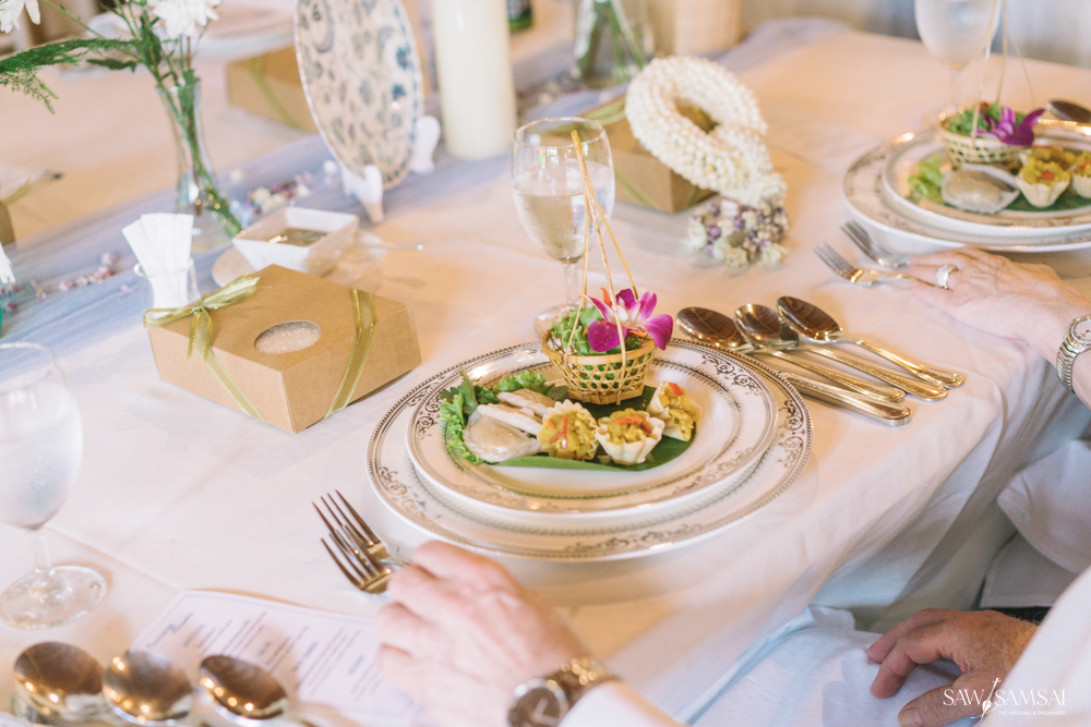 จัดงานแต่งสุดเอ็กซ์คลูซีฟ ด้วยอาหาร Thai Set by SawSamSai